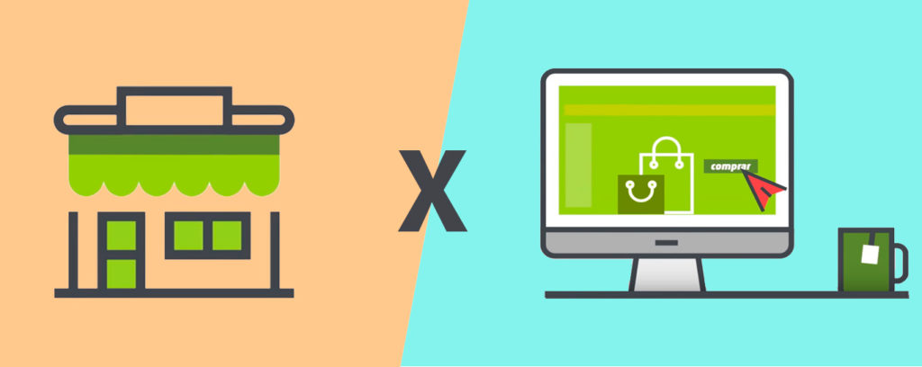 Loja física x loja virtual: qual é a melhor escolha? - Cake ERP Loja física x loja virtual: qual é a melhor escolha? - Cake ERP